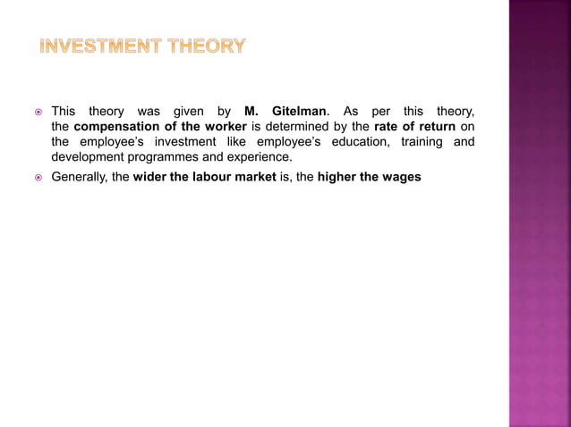 Wage Theories.pptx | Job Market | Economy