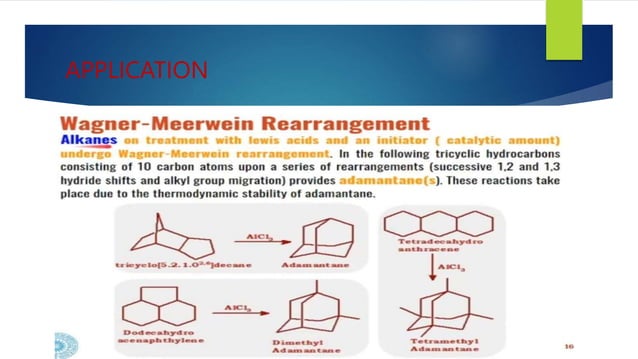 WAGNER-MEERWEIN REARRANGEMENT 123 [Autosaved].pptx | Chemistry | Science