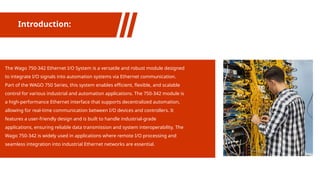 Wago 750-342 Ethernet I/O System: Overview, Features, and Applications ...