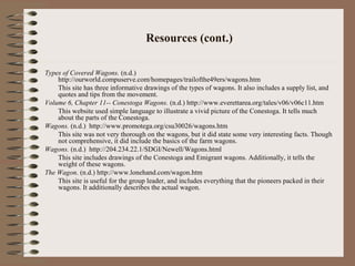 Wagons Used on the Westward Movement | PPT