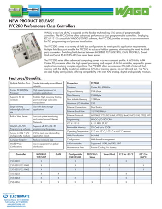 Wago pfc200 performance_class_controllers_brochure | PDF