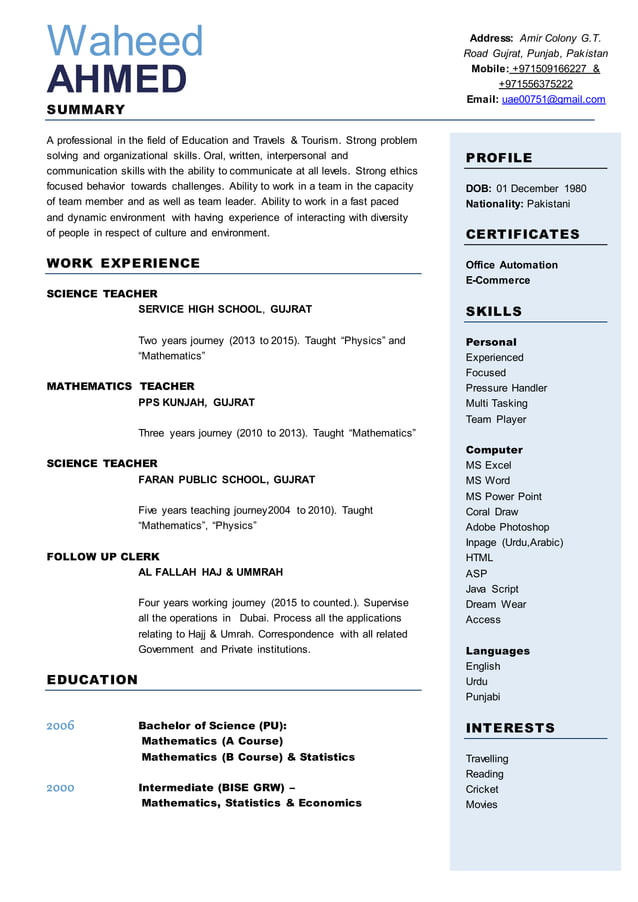 Waheed ahmed1981 | PDF