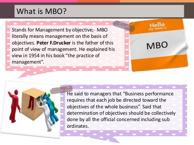 Management by objectives (MBO