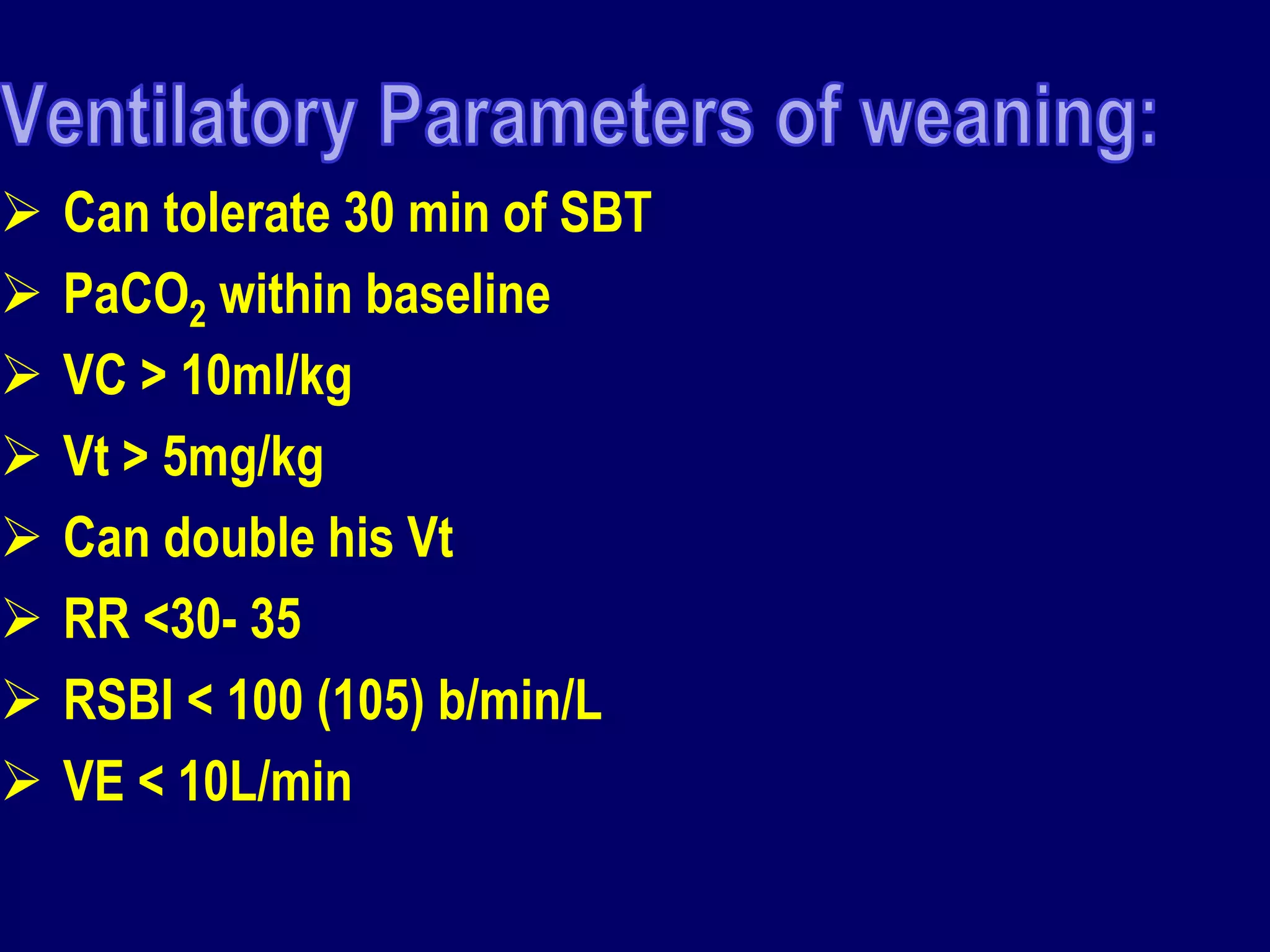 Weaning From Mechanical Ventilation | PPT
