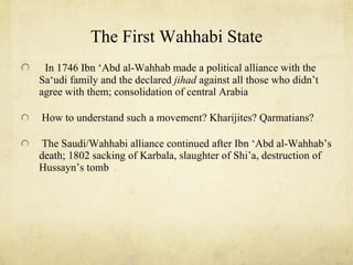 Wahhabism and salafism | PPT | Islam | Religion & Spirituality