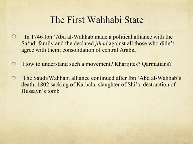 Wahhabism and salafism | PPT