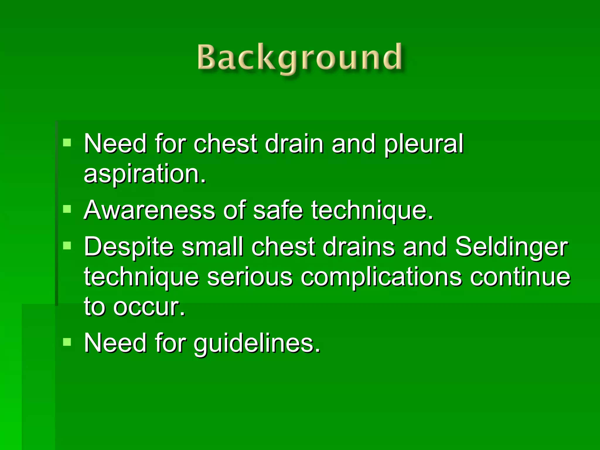 pleural procedures and thoracic ultrasound BTS 2010 guidelines | PPT