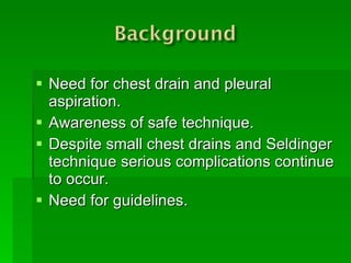 pleural procedures and thoracic ultrasound BTS 2010 guidelines | PPT