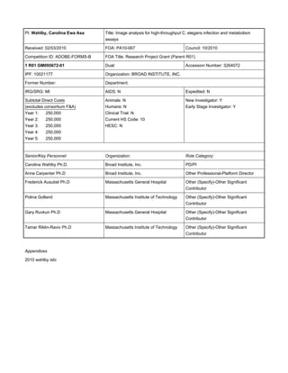 Full NIH Grant Proposal with Comments | PDF