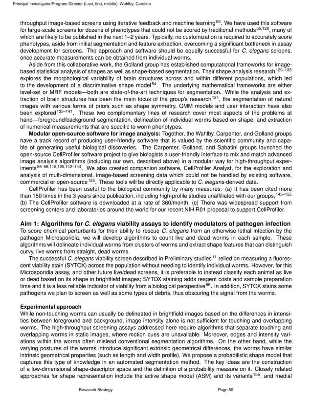 Specific Aims NIH Sample Grant Proposal | PDF | Genetics | Science