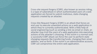 WAHS-CSRF Attacks | PPT
