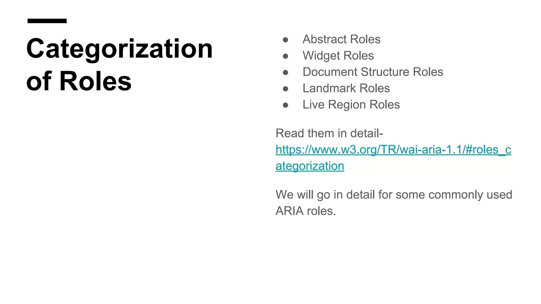 Introduction to ARIA | PDF