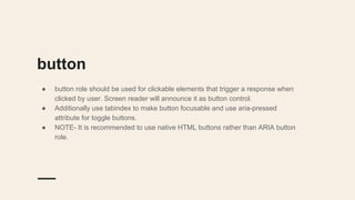 Introduction to ARIA | PDF