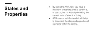 Introduction to ARIA | PDF