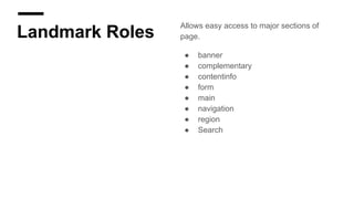 Introduction to ARIA | PDF