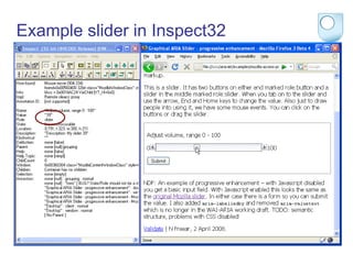 Accessible Rich Internet Applications for the OU | PPT