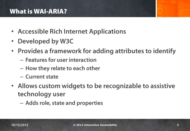 Introduction to WAI-ARIA | PPTX