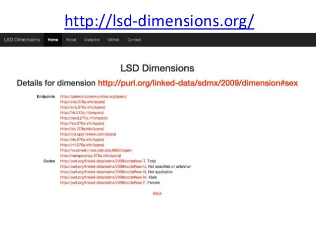 LSD Dimensions: Use and Reuse of Linked Statistical Data as RDF Data