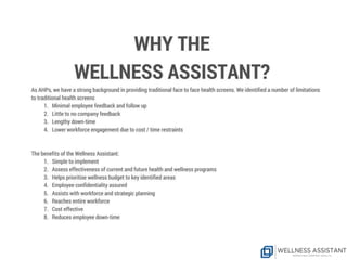 Wellness Assistant Introduction | PPT
