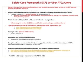 Waise 2021 Uber ATG Safety Case Framework and ANSI/UL 4600 | PPTX