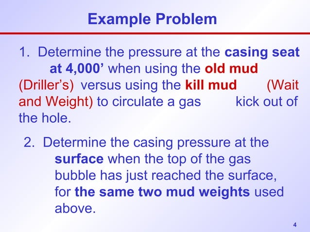 Wait and weight vs. driller | PPT