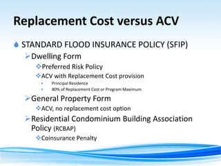 Waite- Flood IRT Balto 10_2012 | PPTX | Home Insurance | Insurance
