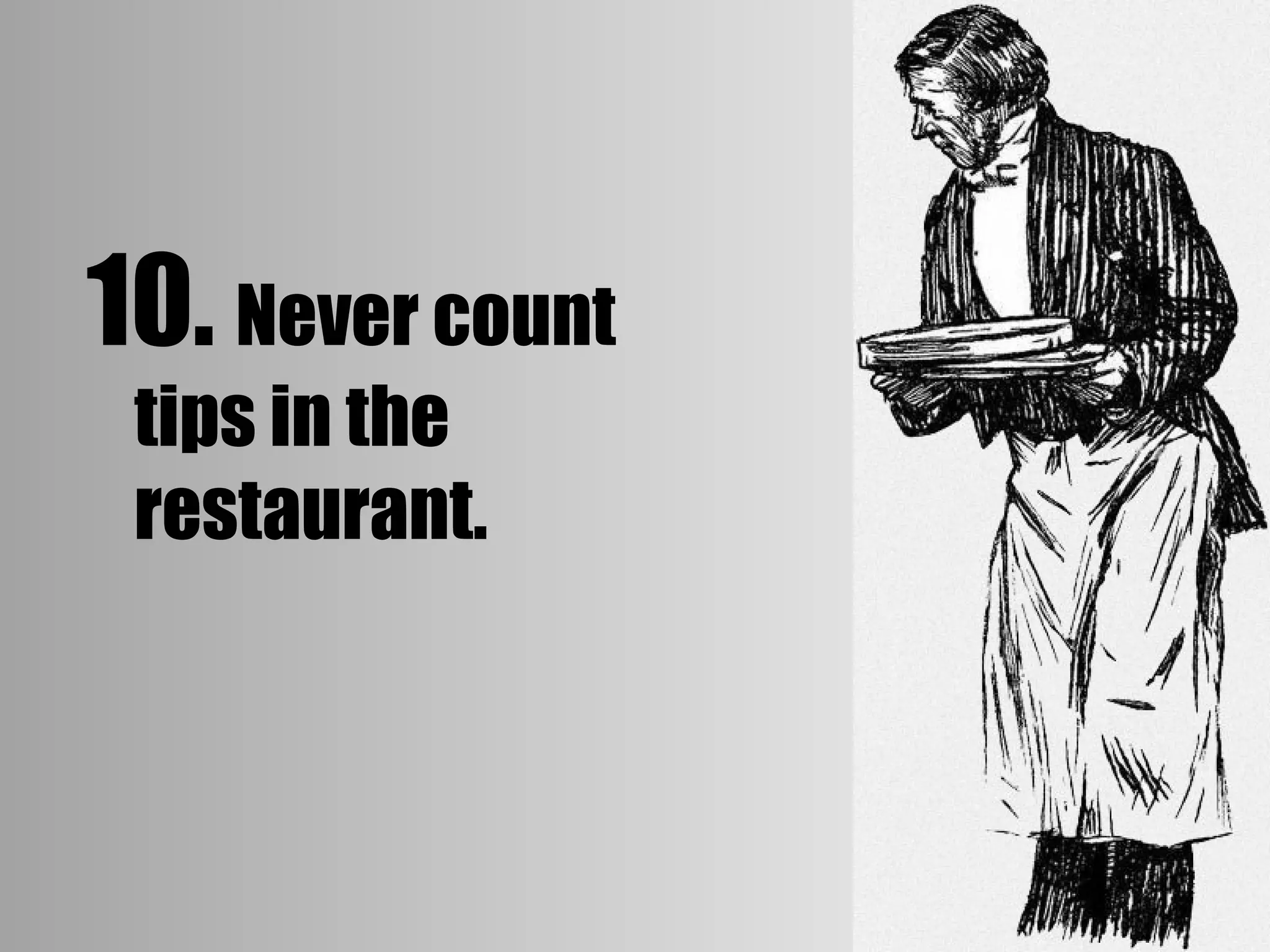 Waiter's Etiquette | PPT