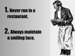 Waiter's Etiquette | PPT