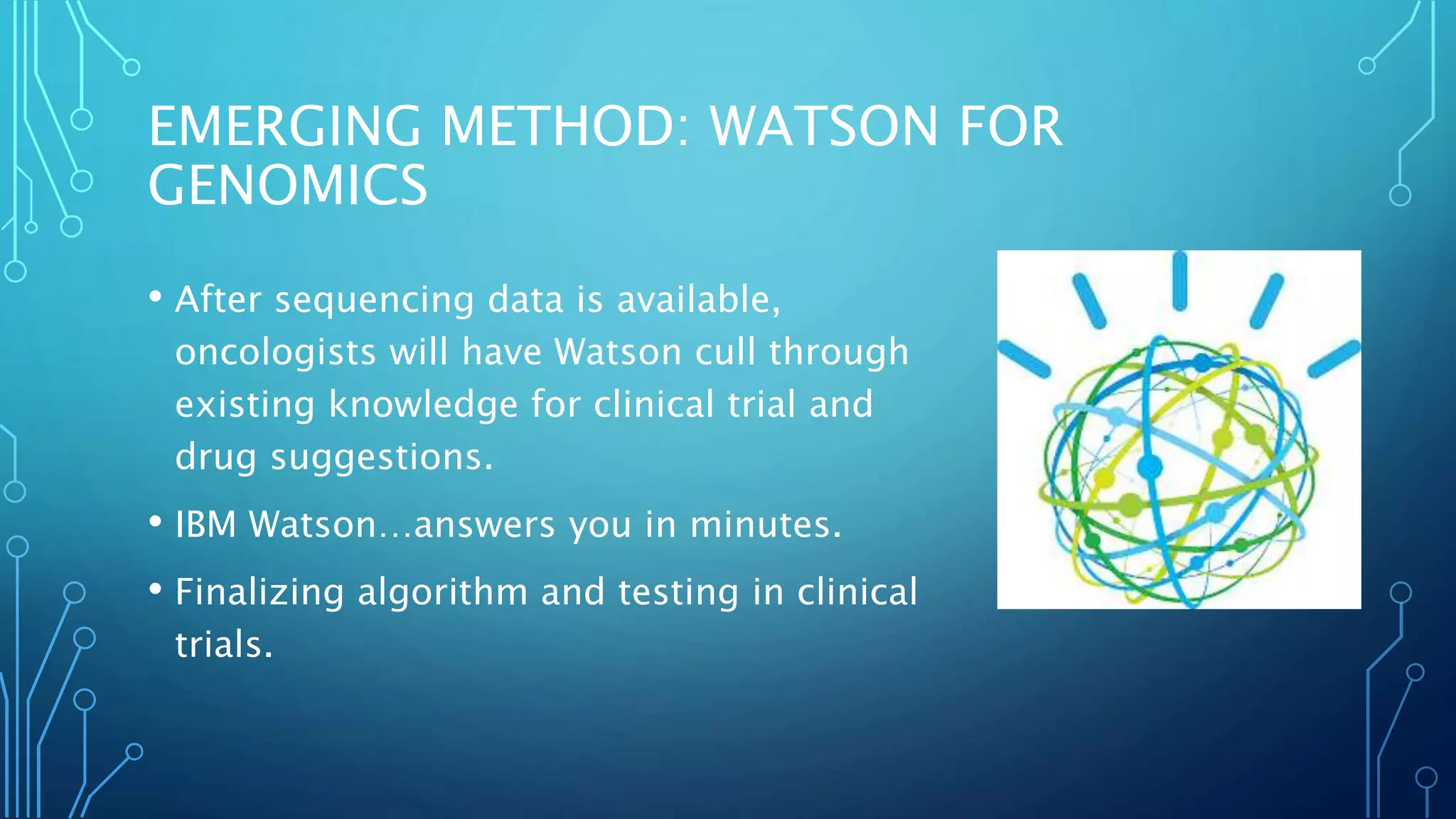 Personalized Medicine with IBM-Watson: Future of Cancer care | PPTX