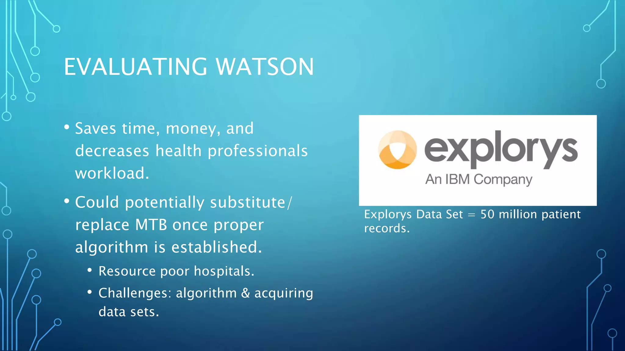 Personalized Medicine with IBM-Watson: Future of Cancer care | PPTX
