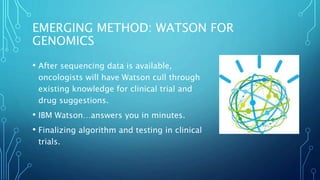 Personalized Medicine with IBM-Watson: Future of Cancer care | PPTX