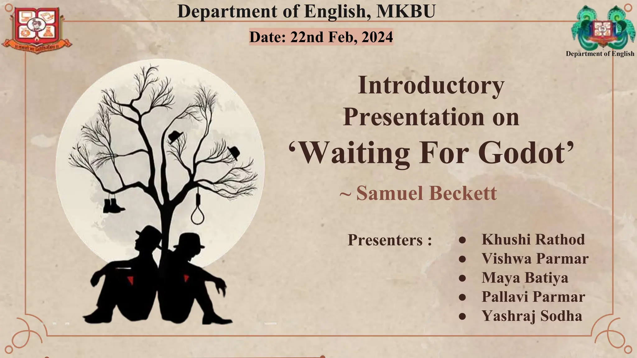 Waiting for Godot by Samuel Beckett's Play | PPTX