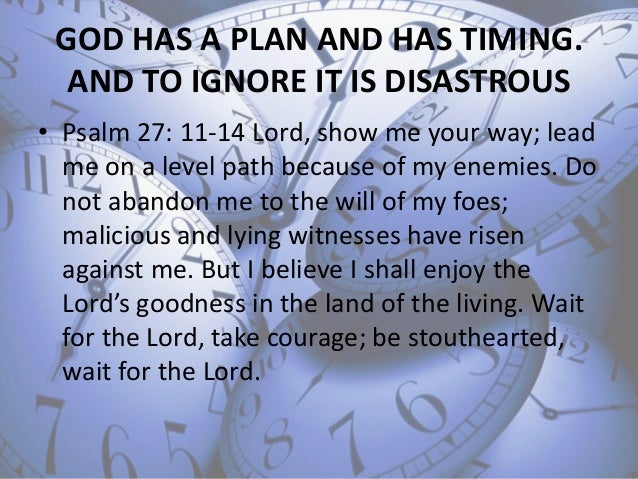 Waiting on God’s Timing