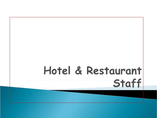 Waiting staff | PPT