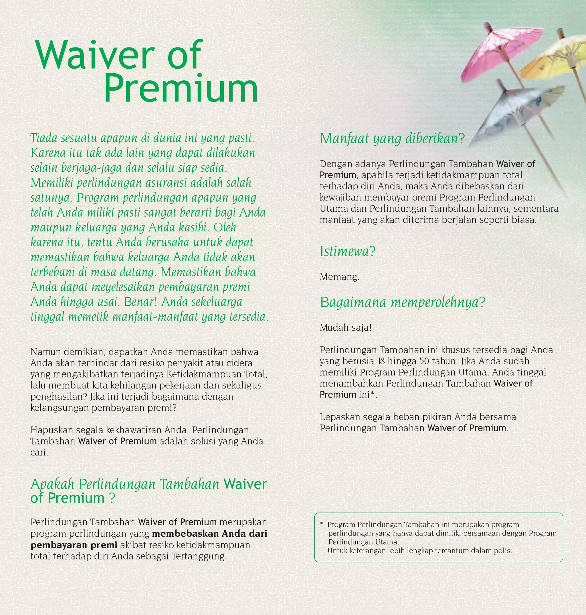 Waiver of premium | PDF