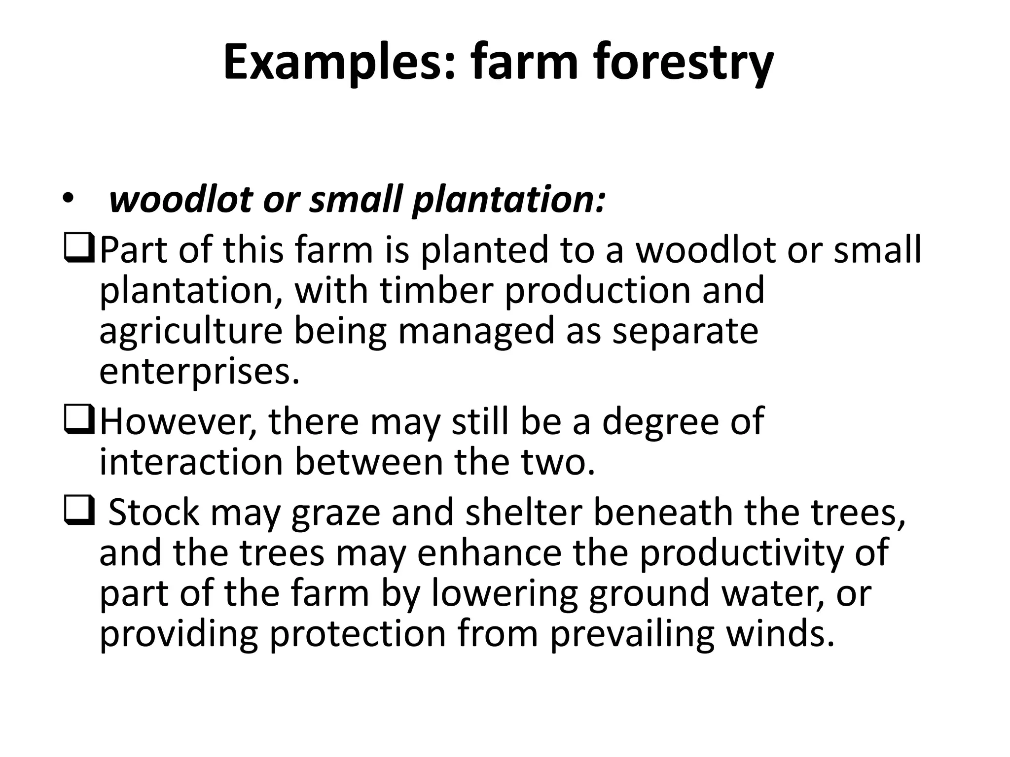 Farm Forestry | PPTX
