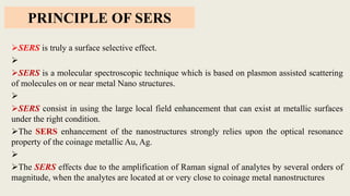 SERS (Raman Spectroscopy) | PPTX