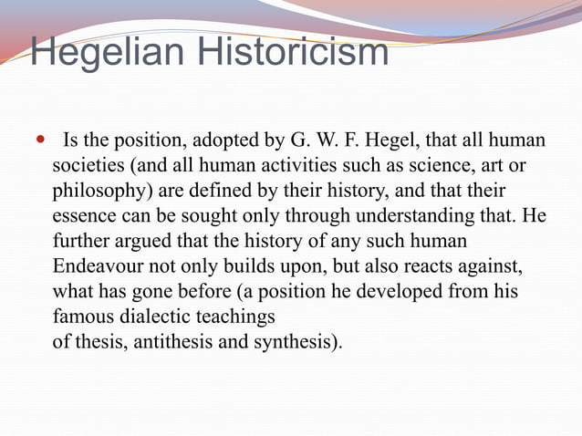 Historicism | PPTX