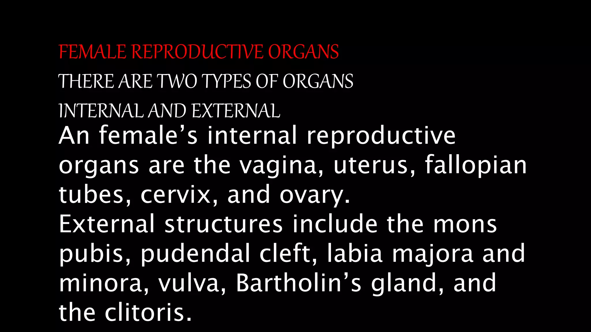 female reproductive organs | PPTX