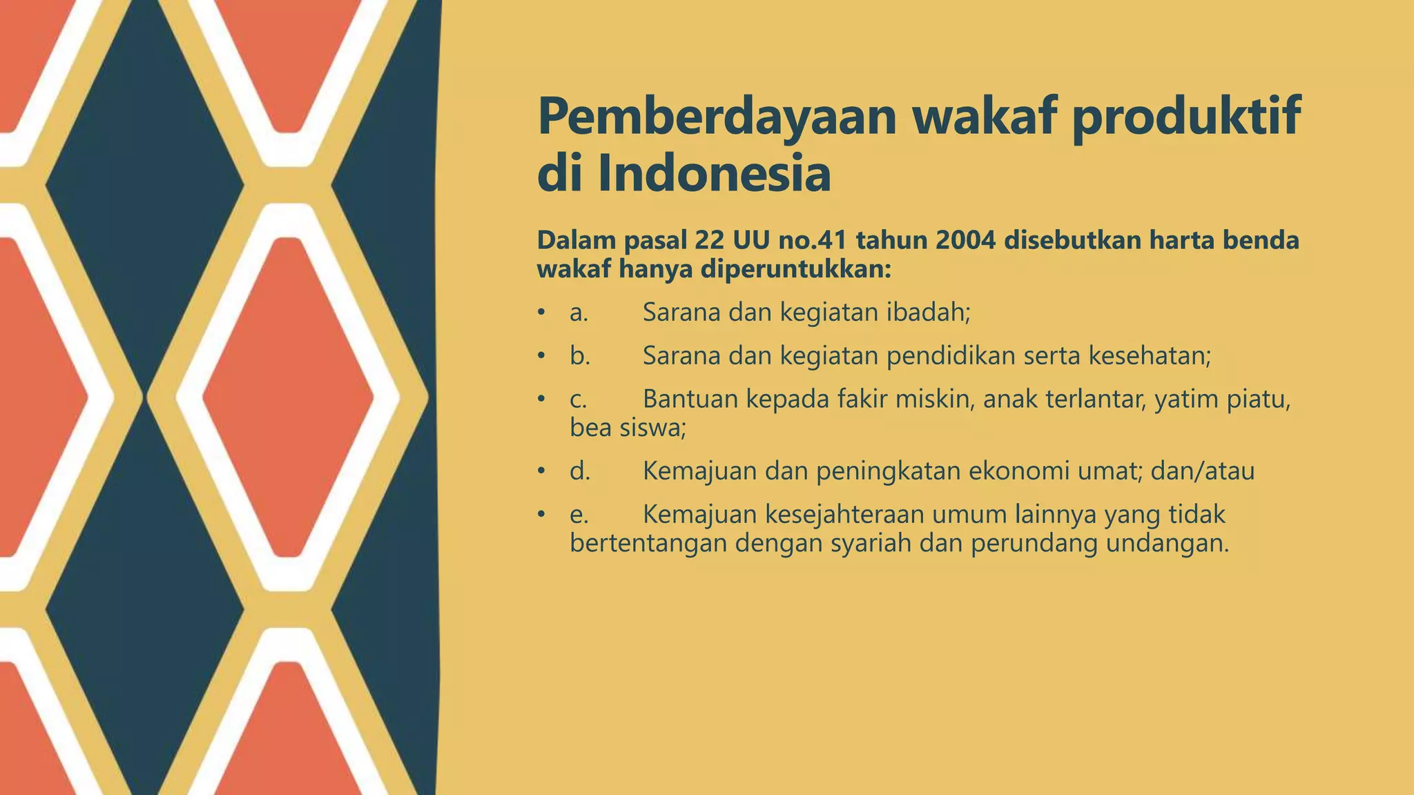 Wakaf Produktif dan Model Pemberdayaannya di Indonesia.pptx