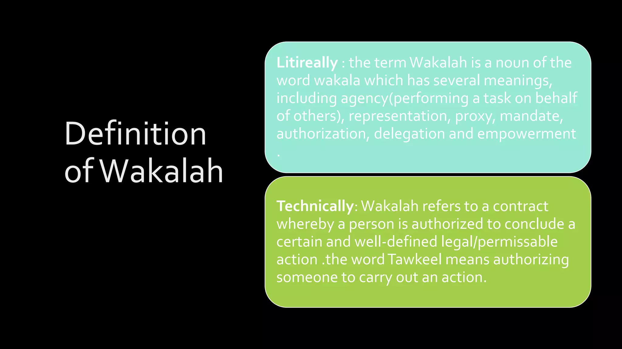 Wakalah | PPTX