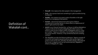 Wakalah | PPTX