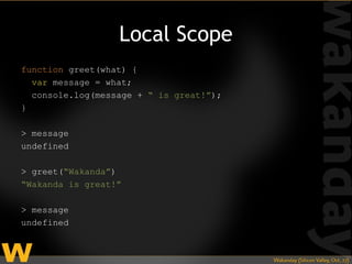 Wakanday JS201 Best Practices | PPT