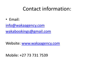 Waka presentation | PPT