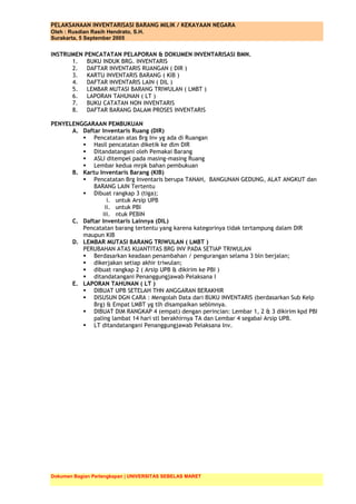 Wakasek sarpras - inventarisasi | PDF