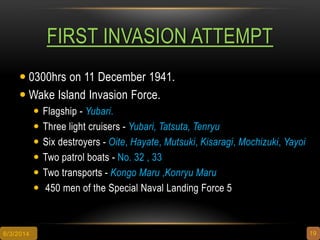 japanese invasion on Wake Island | PPTX