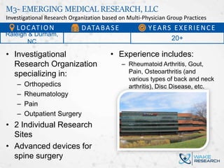 Wake Research Clinical Research Organization | PPTX | Digestive ...