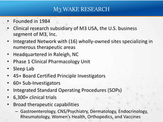 Wake Research Clinical Research Organization | PPTX | Digestive ...