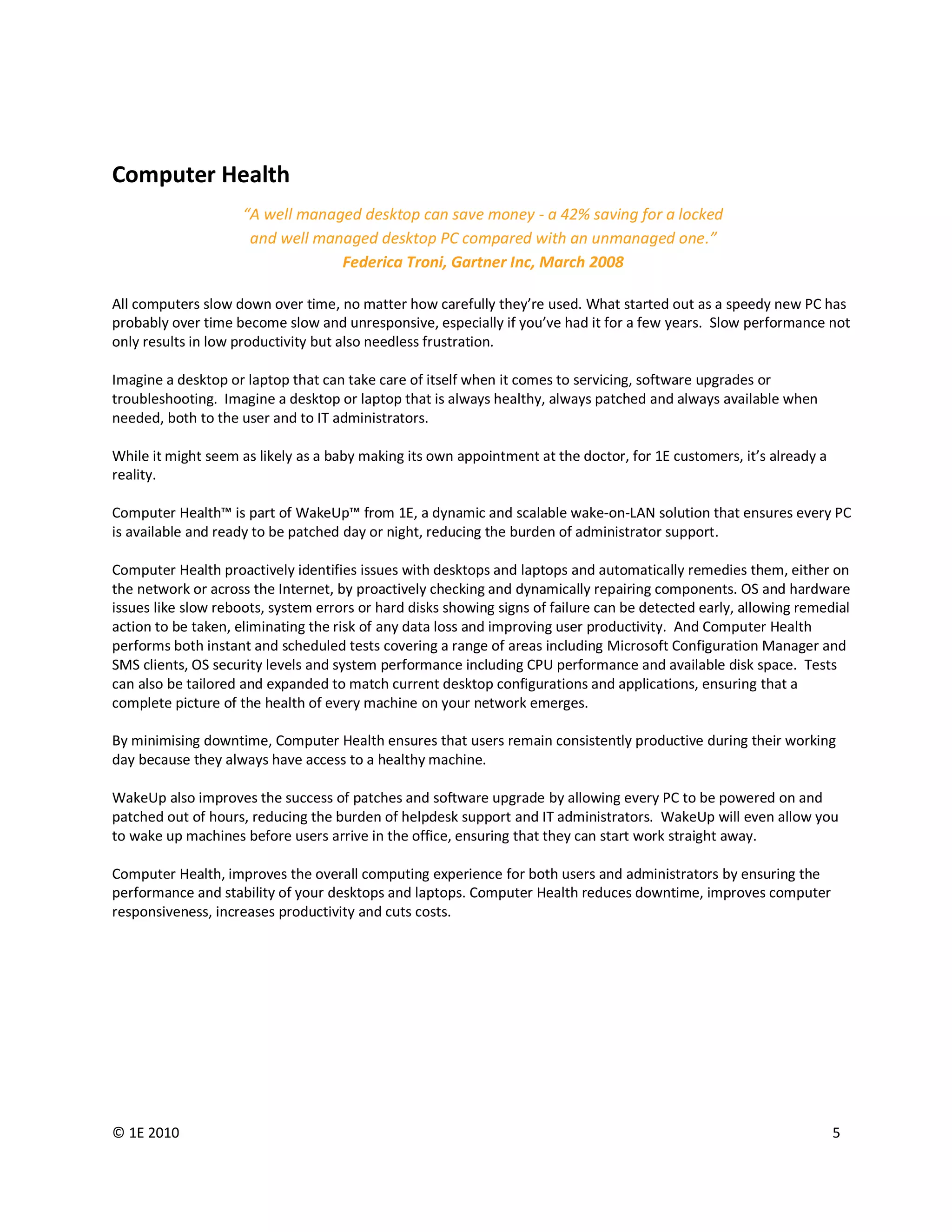 How healthy is your computer estate? | PDF