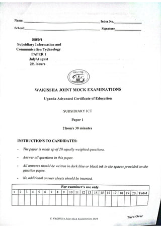 Wakisha Mock Subsidiary ICT paper 1.pdf